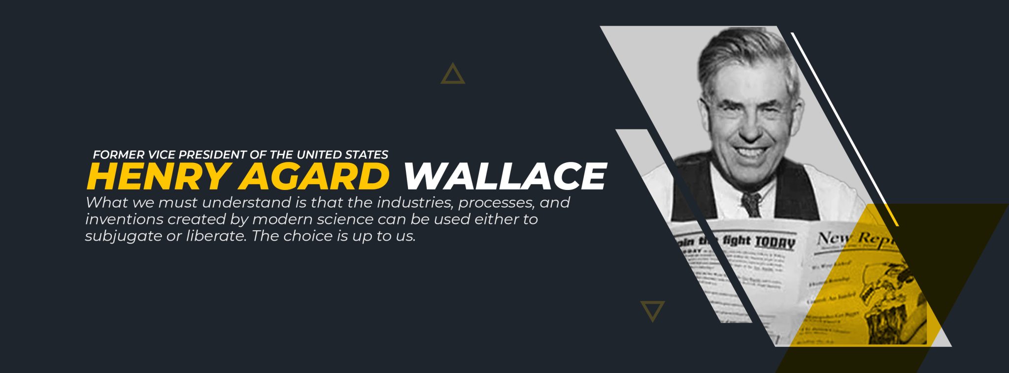 Inspiring quotes by Henry A. Wallace - Live Online Radio Blog