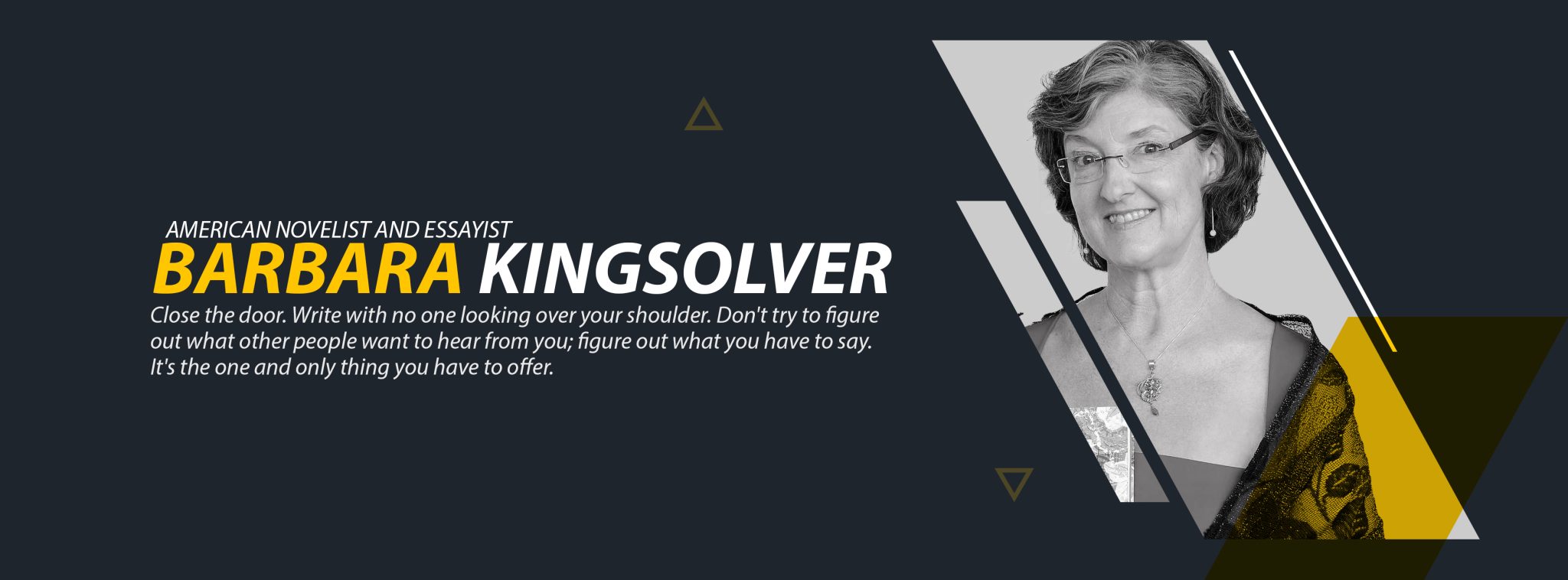 Inspiring quotes by Barbara Kingsolver - Live Online Radio Blog
