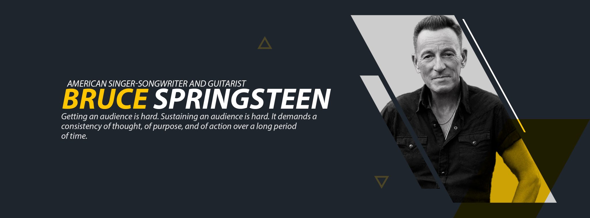 Inspiring quotes by Bruce Springsteen - Live Online Radio Blog