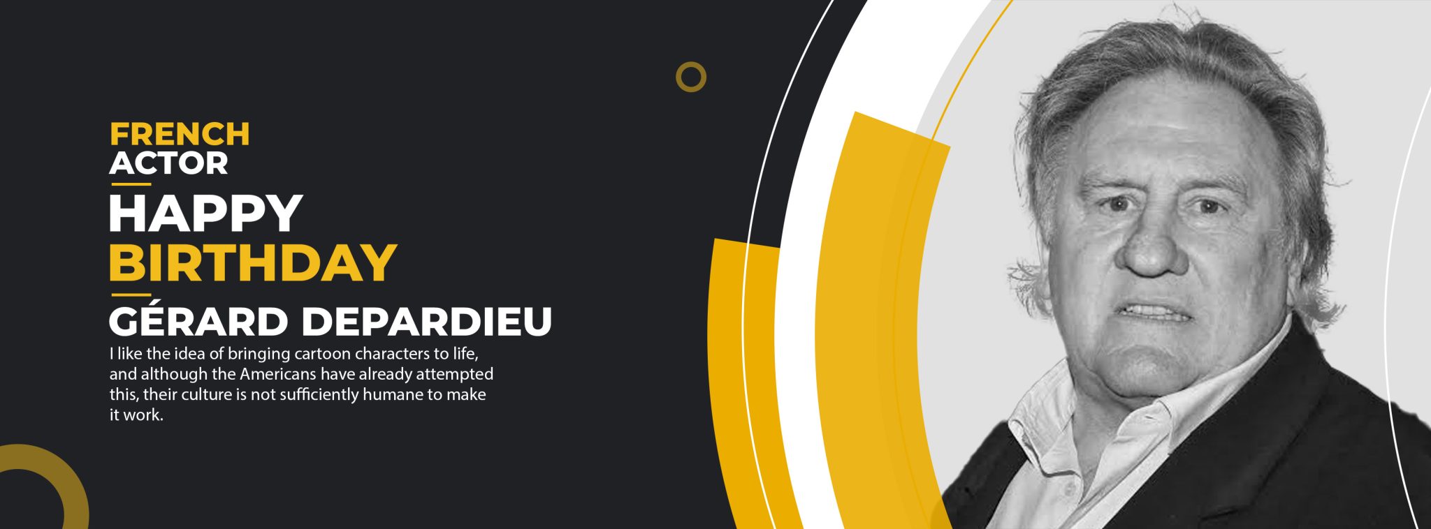 Gérard Depardieu: Birthday - Live Online Radio Blog