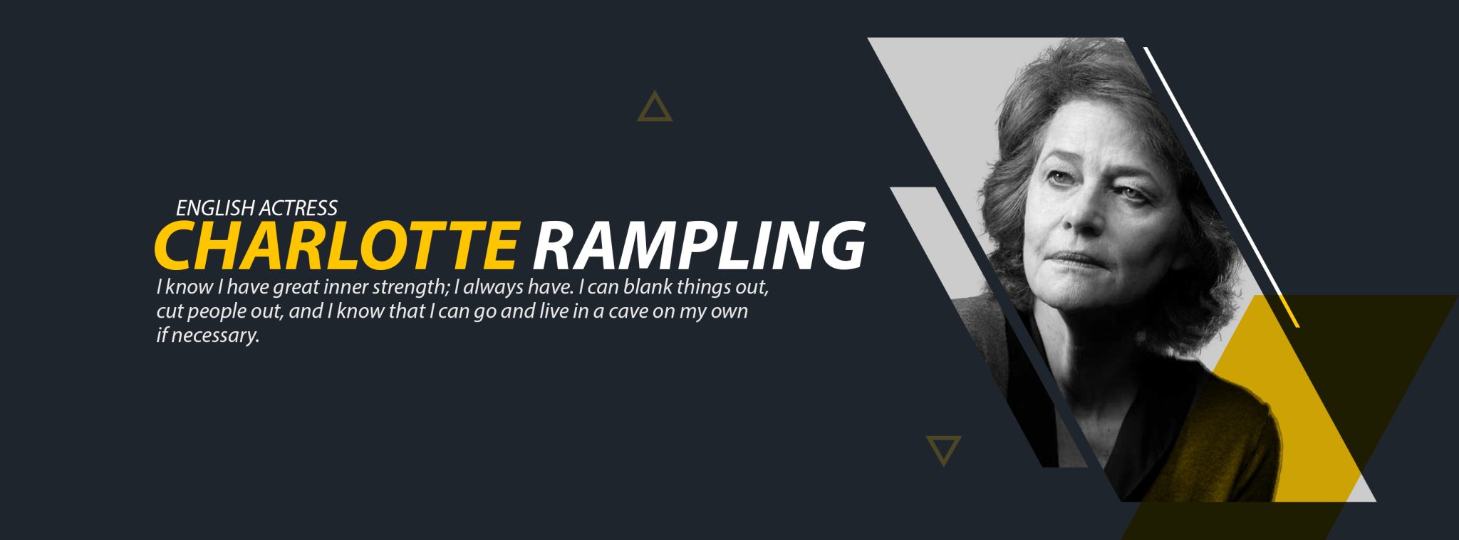 Inspiring quotes by Charlotte Rampling - Live Online Radio Blog