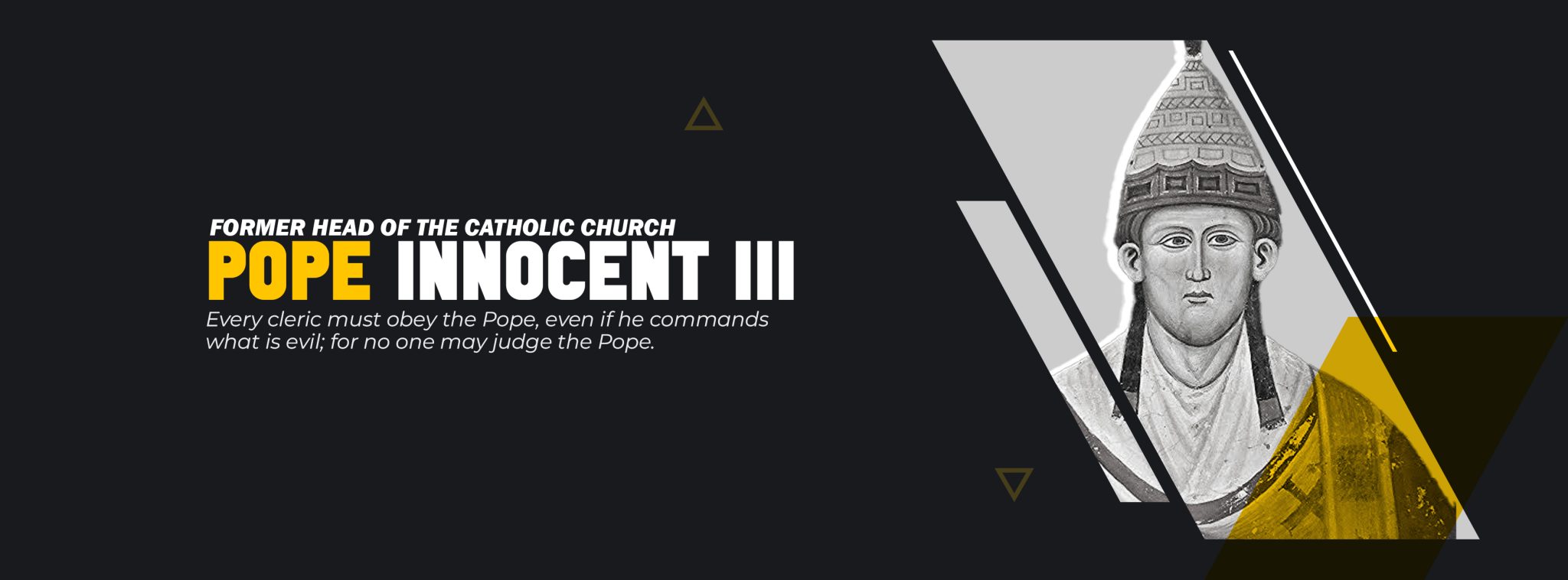 Inspiring quotes by Pope Innocent III - Live Online Radio Blog