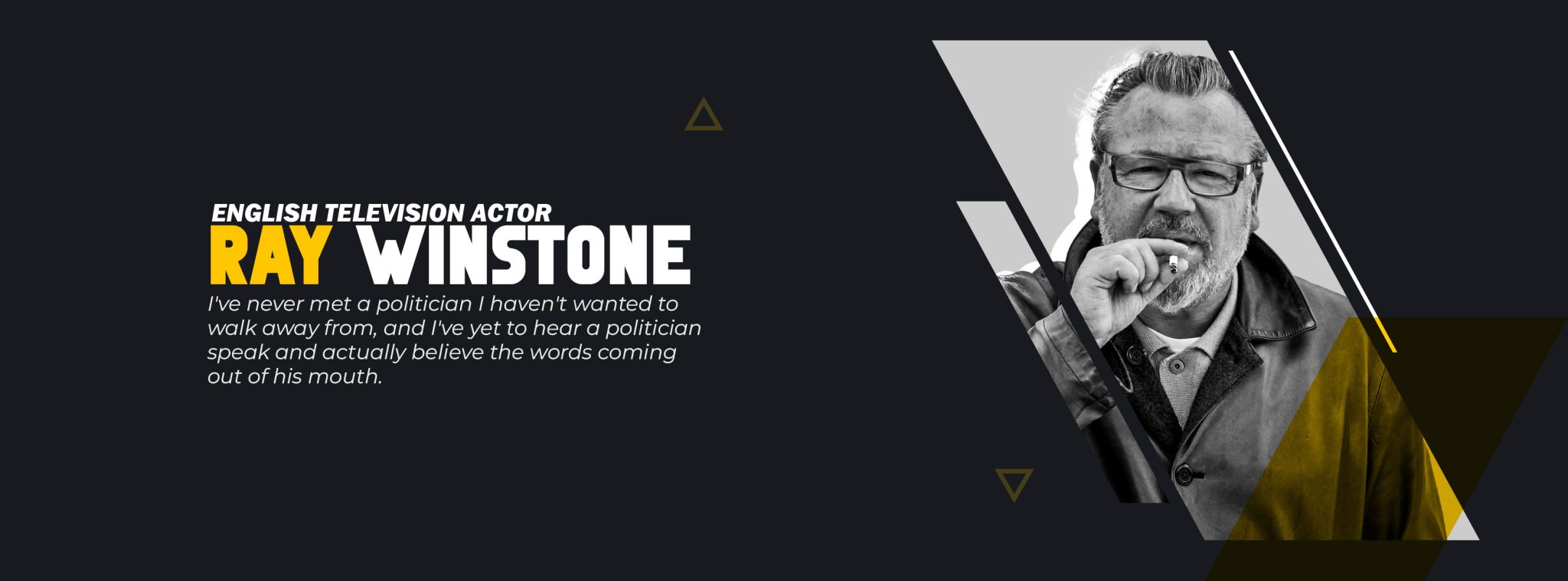 Inspiring quotes by Ray Winstone - Live Online Radio Blog