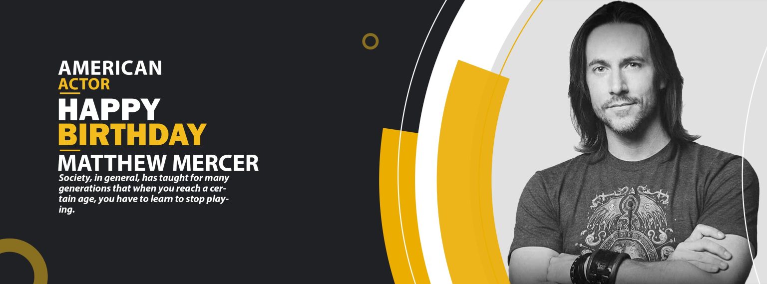 Matthew Mercer: Birthday - Live Online Radio Blog