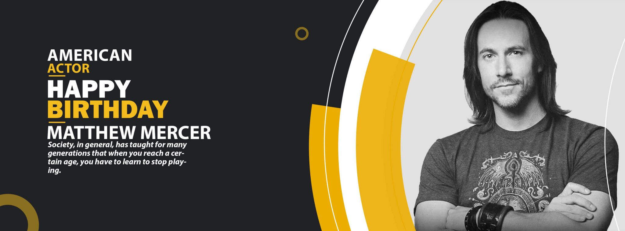 Matthew Mercer: Birthday - Live Online Radio Blog