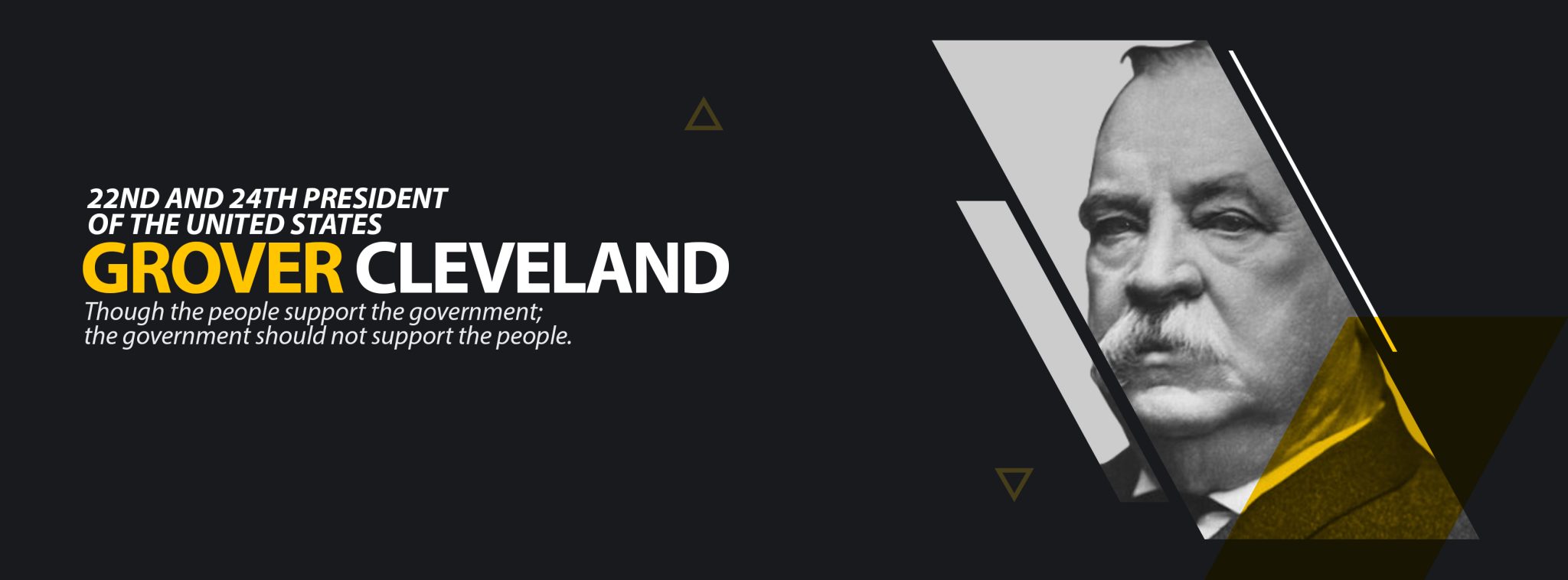 Inspiring quotes by Grover Cleveland - Live Online Radio Blog
