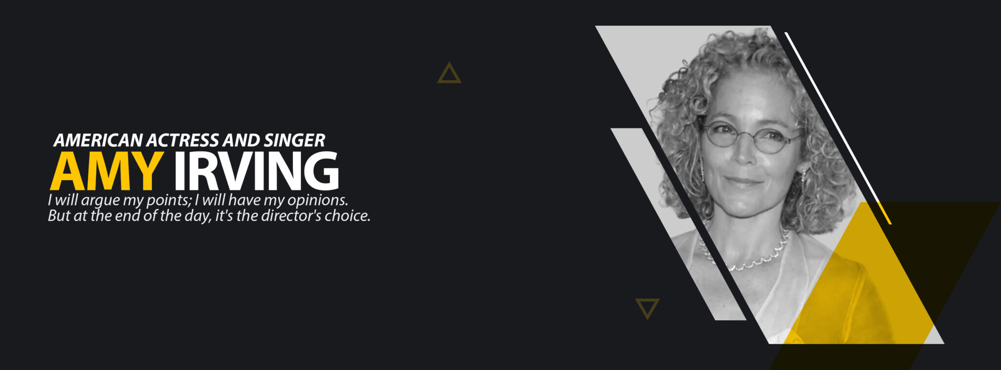 Inspiring quotes by Amy Irving - Live Online Radio Blog